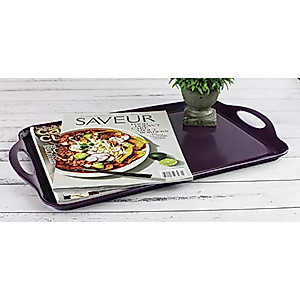 Calypso Basics by Reston Lloyd Melamine Rectangular Tray, Plum