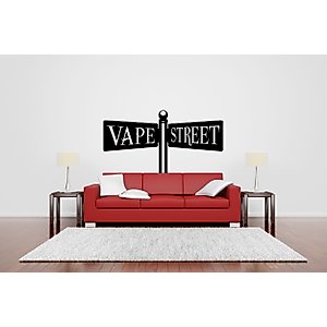 Wall Vinyl Sticker Decal Stop Smoking Start Vaping Quote Phrase Vaporizer Vape Street Road Sign Pen Store Shop Smoke E Cigarettes Liquid Coil Indoor Outdoor Sign Logo SA770
