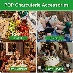 10 Pcs Cheese Spreader Knives, Mini Butter Knife Spreader with Wooden Handle, Stainless Steel Cheese Knife Set for Charcuterie Board, Sandwich, Appetizers, Cocktail Spreading Knife