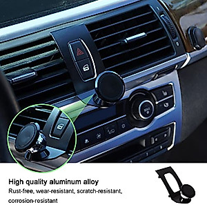 LLKUANG 360-Degree Rotary Cell Phone Holder Mobile Phone Mount for BMW X5 E70 X6 E71 E72 2008-2013 (Black)