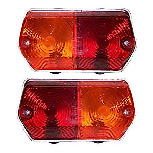 Bajato Pair of Tractor Tail Light Assembly Tail Light flasher Lamp Rear Suitable for Ebro Tractor Head Tail Light and Universal Application