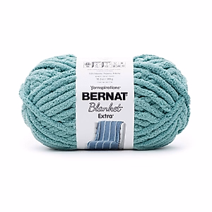 Bernat Blanket Extra Yarn, Big Ball 10.5 Oz, Jumbo 7, Light Teal