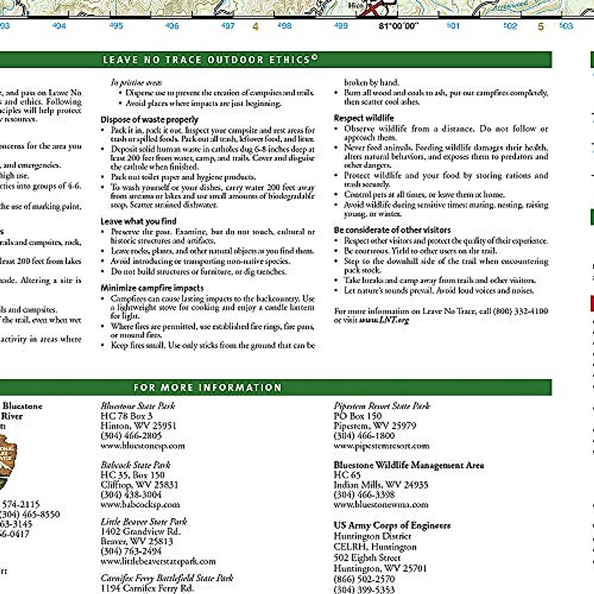 New River Gorge National River Map (National Geographic Trails Illustrated Map, 242)