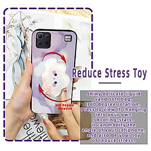 Protective TPU Lulumi Phone Case for LG K92 5G/Q92, Back Cover Drift Sand Silicone Durable Cartoon Anti-Knock Foothold Cute Shockproof Anti-dust Cartoon Dirt-Resistant Waterproof Kickstand, 7