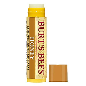 Burt's Bees Lip Balm - Honey, Lip Moisturizer With Responsibly Sourced Beeswax, Tint-Free, Natural Origin Conditioning Lip Treatment, 4 Tubes, 0.15 oz.