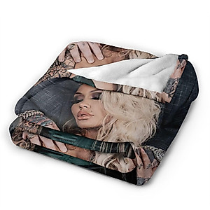 Jellys Music Rolls Blanket Flannel Fleece Blanket Ultra Soft Lightweight Throw Blanket for Bed Couch Living Room 50"x40"