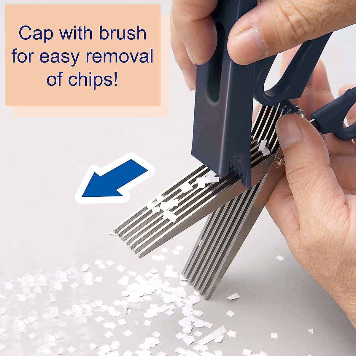 Sunstar Stationery S3711455 7-Blade Shredder Scissors, 7.9 inches (200 mm), Black