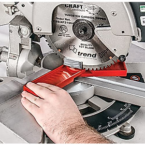 Trend Anglefix Miter Guide for Quick & Accurate Mitersaw Angle Setup, Red, ANGLEFIX