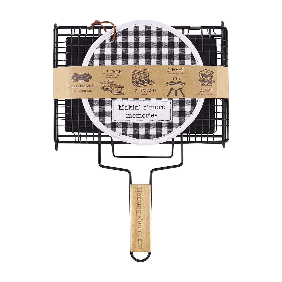 Mud Pie Pot Holder Set, Smore Basket