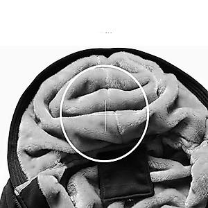 MACHLAB Men's Pullover Winter Workout Fleece Hoodie Jackets Full Zip Wool Warm Thick Coats Black#W11 2XL