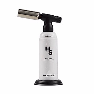 Higher Standards Big Shot Torch - Adjustable Flame Butane Kitchen Torch, Ideal for Cooking, Baking, Creme Brulee, Searing & DIY Projects