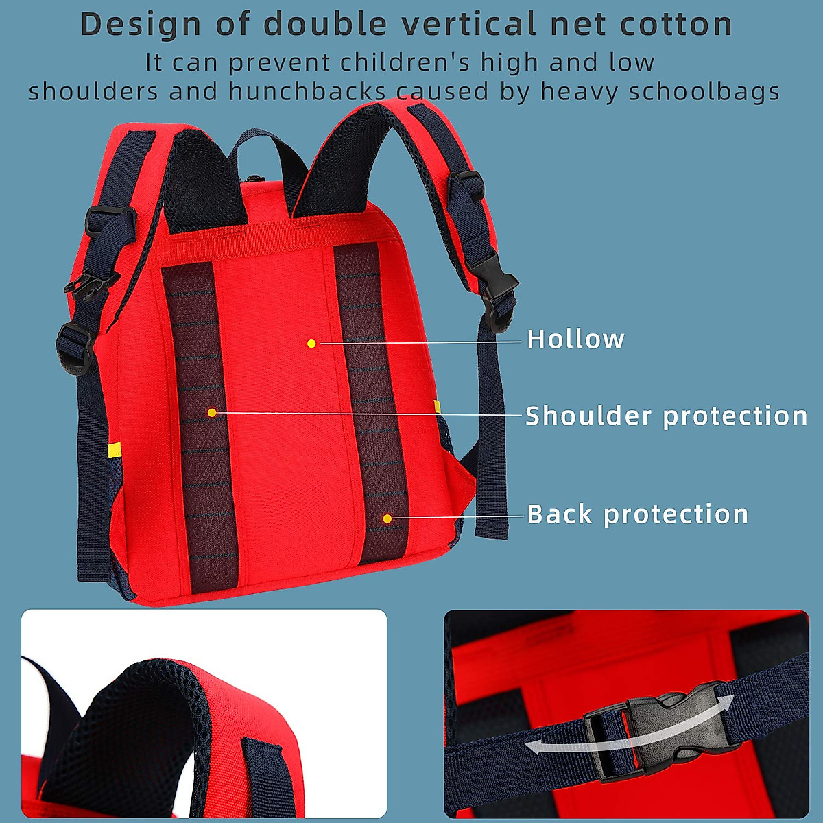 willikiva Car Dinosaur Kids Toddler Backpack for Boys and Girls Children Waterproof Preschool Bag(Bus)