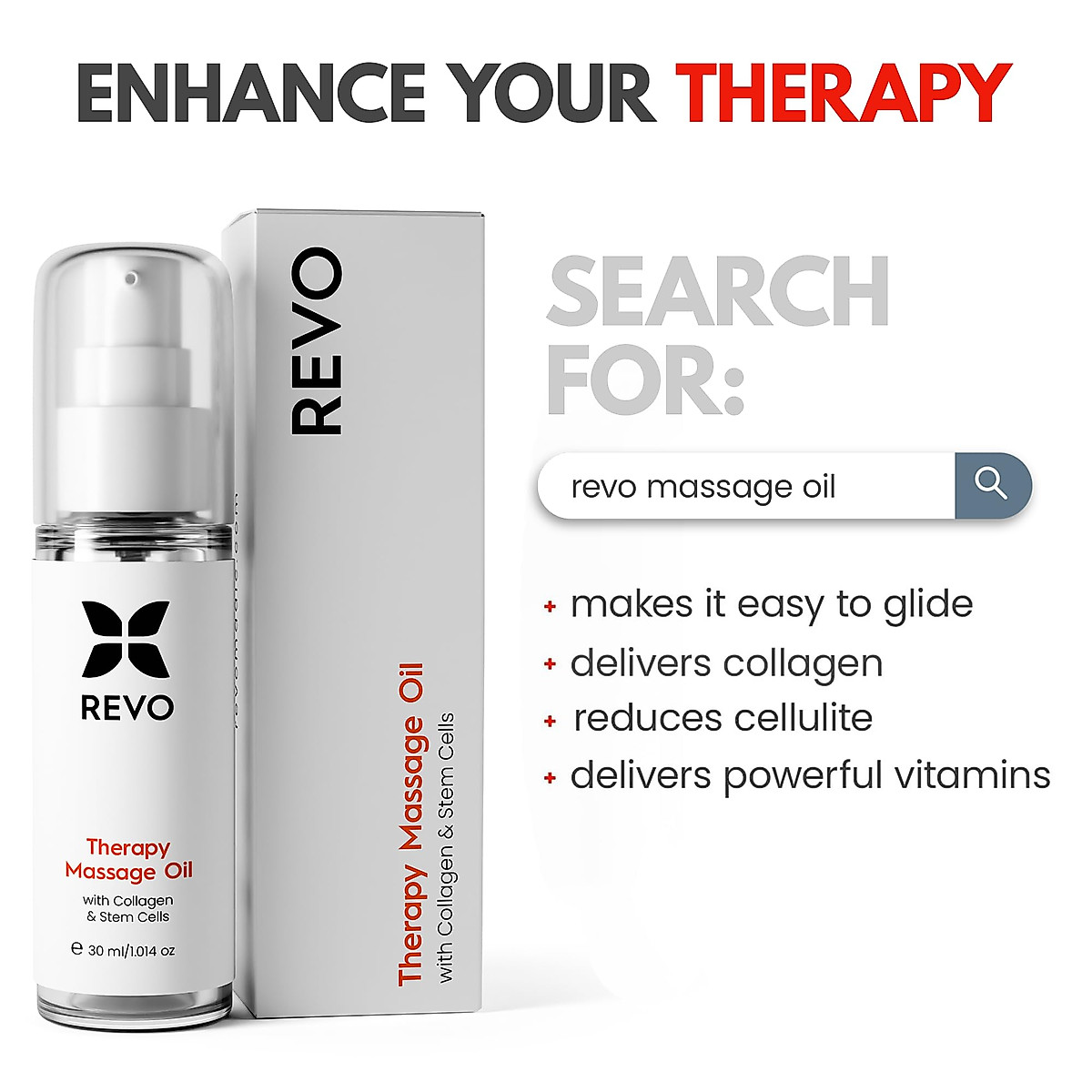 REVO The Original 4-in-1 Smart Cupping Therapy Massager, Red Light Therapy for Targeted Pain Relief, Knots, Aches, Muscle Soreness, Circulation & Tighter Skin, Portable Cupping Kit