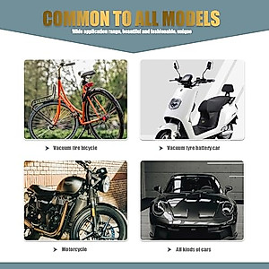 Crynod 5 PCS Car Valve Cap, 0.43" x 0.62" Cute Dog Paw Alloy Tubeless Screw-on Valve Cover, Suitable for Most Models (Red)