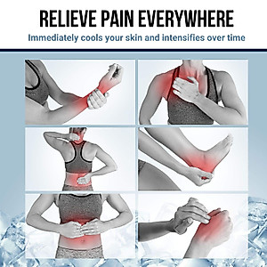 Dr Pat's Ultra Freeze Pain Relief Cream (9oz) - Muscle Rub Gel for Arthritis, Neuropathy, Foot & Joint - Cooling Sports Massage for Back, Shoulder & Knee - Menthol Analgesic for Neck & Body