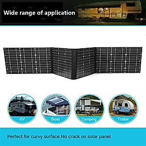150W Foldable Monocrystalline Solar Panel Outdoor Power Generation Board Solar Suitcase for Battery Charging Cars