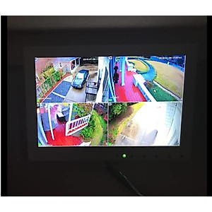 Kenuco White 10.1" LED Monitor with HDMI/VGA/Composite/RCA Input