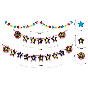 Seyal® Wondr Woman Theme Birthday Party Supplies