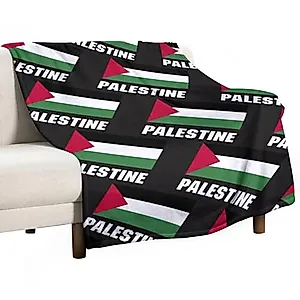 Fattyeery Palestine Flag Blanket Queen Size Soft Plush Blankets for Women Men Couch Bed Sofa Fashion Cute Luxury 30"x50"