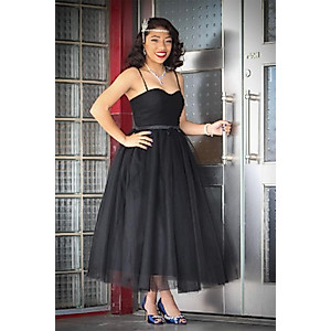 Sevintage Sweetheart Prom Dresses for Teens Spaghetti Straps Dress 2022 Long Tulle Formal Evening Party Dusty Rose US8