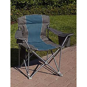 LivingXL 1,000-lb. Capacity Heavy-Duty Portable Chair Blue 1,000 lb