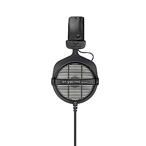 beyerdynamic DT 990 Pro 250 ohm Over-Ear Studio Headphones for Mixing, Mastering, and Editing (with Extra Grey earpad Bundle)