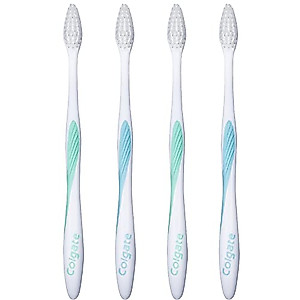 Colgate Wave Sensitive Toothbrush, Compact, Soft (Colors Vary) - Pack of 4