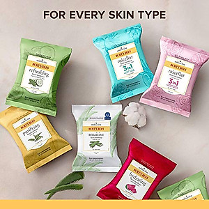 Burt's Bees Sensitive Facial Cleansing Towelettes with Cucumber and Mint - 30 Count