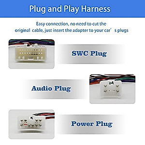 Car Stereo Harness Adapter for Toyota Highlander RAV4 Camry Corolla Land FJ Cruiser Vios Yaris Radio Wiring Harness Cable