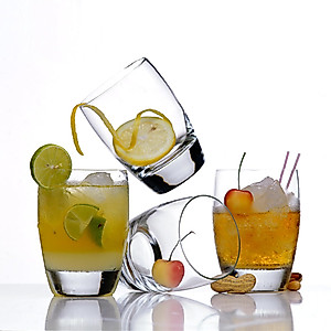 Luigi Bormioli - 10240/01 Luigi Bormioli Michelangelo 15.75 oz Double Old Fashion Glasses, Set of 4, Clear