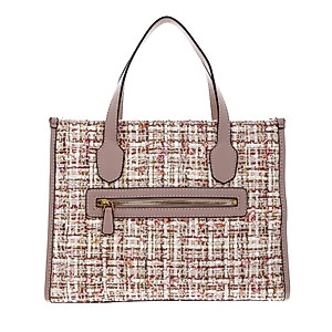 GUESS Silvana 2 Compartment Tote Ash Rose One Size