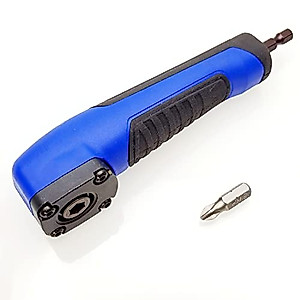 Qjin Right Angle Drill Adapter 1/4 Inch 90 Degree Angle Drill Attachment