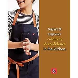 Hedley & Bennett Midnight Blue Essential Apron - Professional Chef Apron with Pockets and Adjustable Bib Strap for Cooking & Grilling - Kitchen Aprons for Men & Women - 8oz 100% Cotton Twill Fabric