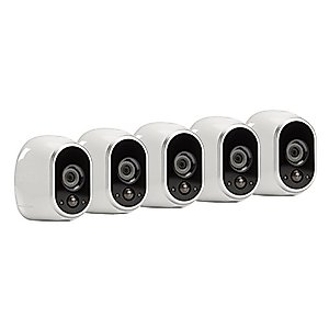 Arlo - Wireless Home Security Camera System with Motion Detection | Night vision, Indoor/Outdoor, HD Video, Wall Mount | Cloud Storage Included | 5 camera kit (VMS3530)