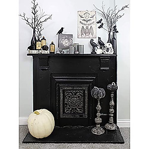 Cornucopia Brands Black 16-Ounce Glass Apothecary Bottles (3-Pack); Boston Round Bottles w/ Designer Labels Ideal for Aromatherapy and DIY