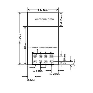 Wishiot 2pcs Esp8266 Esp-01 USB Adapter Programmer + 5pcs ESP8266 ESP-01S WiFi Module 4MB Wireless Serial Transceiver