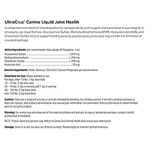 UltraCruz Canine Liquid Joint Health Supplement for Dogs, 32 oz