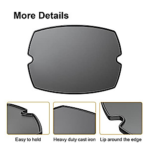 7582 Cooking Griddle for Weber Q100 Q1200 Q1400 Q120 Q1000 Gas Grills, 50060001 51060001 52020001,BBQ Accessories for Weber Baby Q, Cast Iron,1 Pack