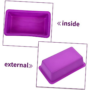 Cabilock Egg Cake Mold Mini Chocolates Mini Cake Molds Loaf Pans for Baking Bread Silicone Cake Mould Bread Pan Silicone Baking Mold Nonstick Toast Mold Toast Box Baking Cup Bakeware Oven