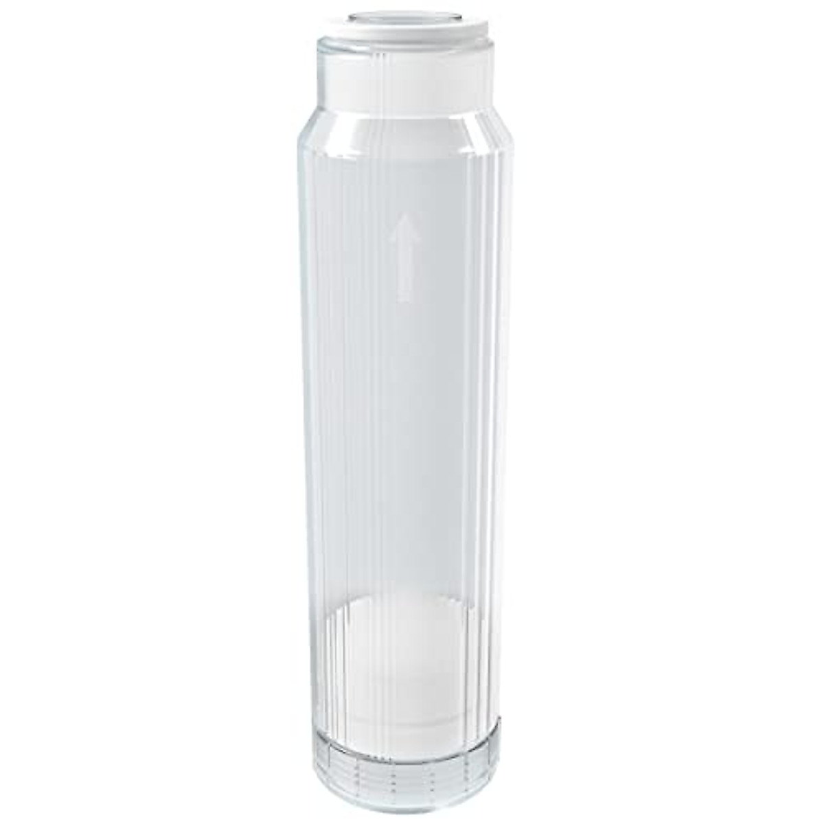 AQUATICLIFE 10" x 2.5" Translucent Refillable Reusable Water Filter Cartridge for DI Resin and Other Media