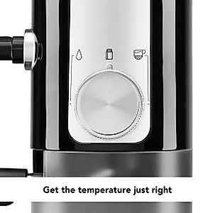KitchenAid Automatic Milk Frother Metal Espresso, 17 oz, Onyx Black