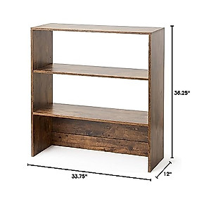 Yak About It® Dorm Station Top Shelf - Dark Wood