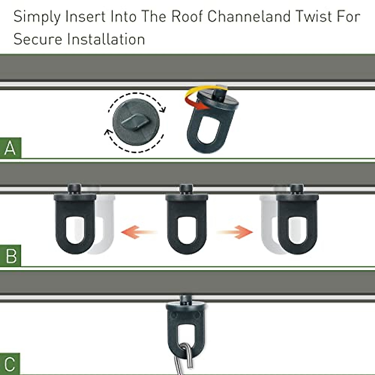 Ripeng Greenhouse Hooks Hanger Greenhouse Twist Clips Greenhouse Fixing Clips with Stainless Steel S Hooks for Outdoor Garden Hanging Plants Plastic Insulation Netting Shading (100 Pieces)
