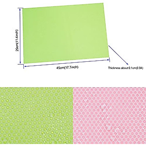 Refrigerator Liners,Fridge Mats Liners for Glass Shelves Washable Oilproof,EVA Shelf Mat Drawer Liner Protects Against Spills Can Be Cut-8 Pack Mixed(Blue+Green+Pink+White)