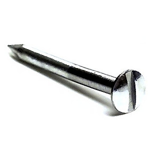 Bent Official Pine Derby Axle - 1.5 Degree Bend with Easy Turn Screw Driver Slot for Derby Cars - Polished Pre Bent for a Steering Axle (1 axle)