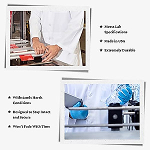 ButtonMode Lab Coat Buttons (Fits Allheart, Dickies, Figs, Healing Hands, Landau Labcoats) with 2 Holes 22pc Set Has 11 Front (19mm or 3/4 Inch), 11 Sleeve (15mm or 5/8 Inch), White, 22-Buttons