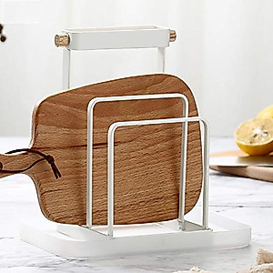 CXDTBH Sitting Free Punching 304 Stainless Steel Pot Cover Rack Kitchen Shelf Cutting Board Cutting Board Chopping Board Rack