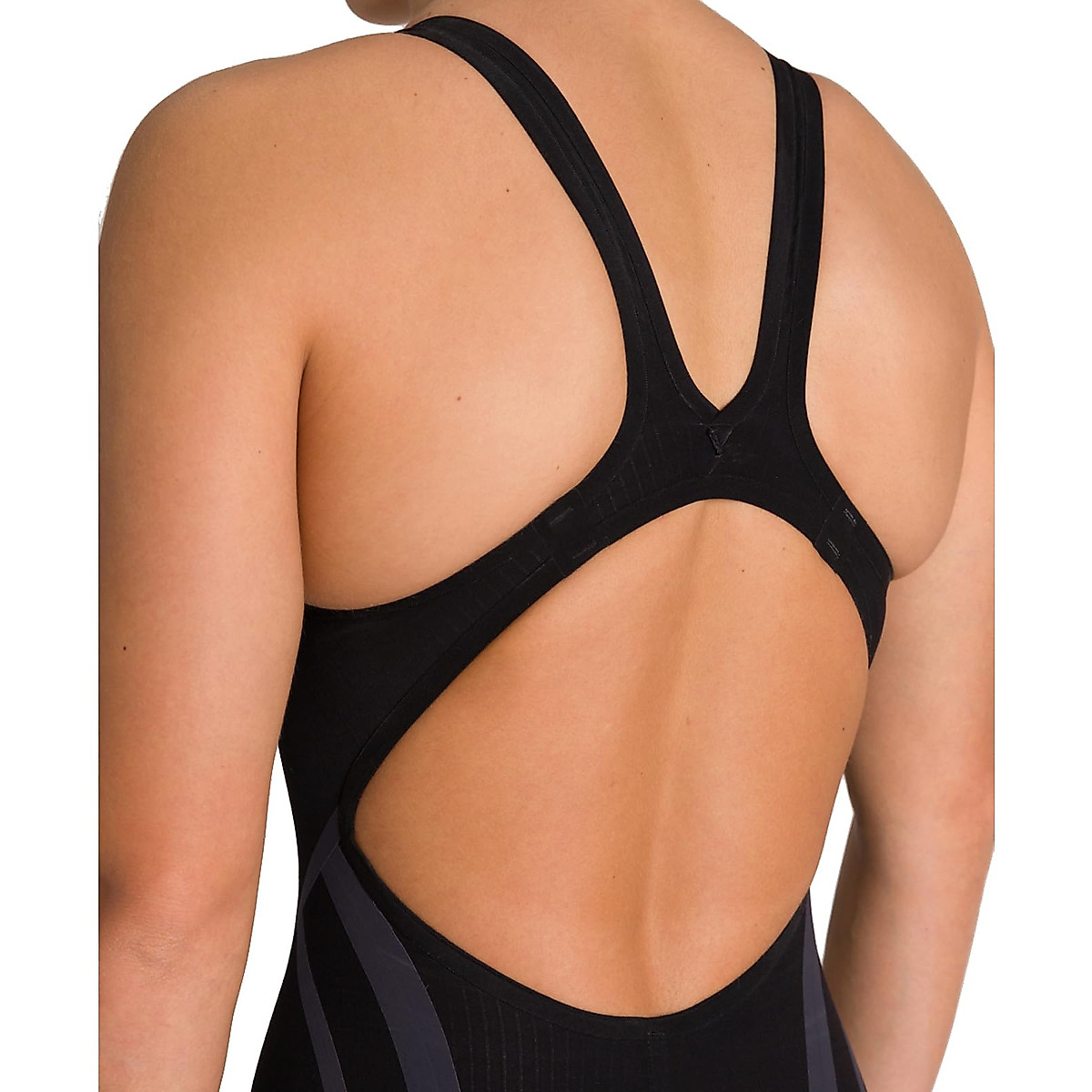 ARENA Women's Standard Powerskin Carbon Core FX Open Back Racing Swimsuit, Black/Gold, 26
