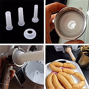 Ximimark 1 PCS Food Grade Quality Meat Grinder Filling Meat Tube Sausage Tube Grinder Plastic Accessories Sausage Funnel Sausage Nozzle