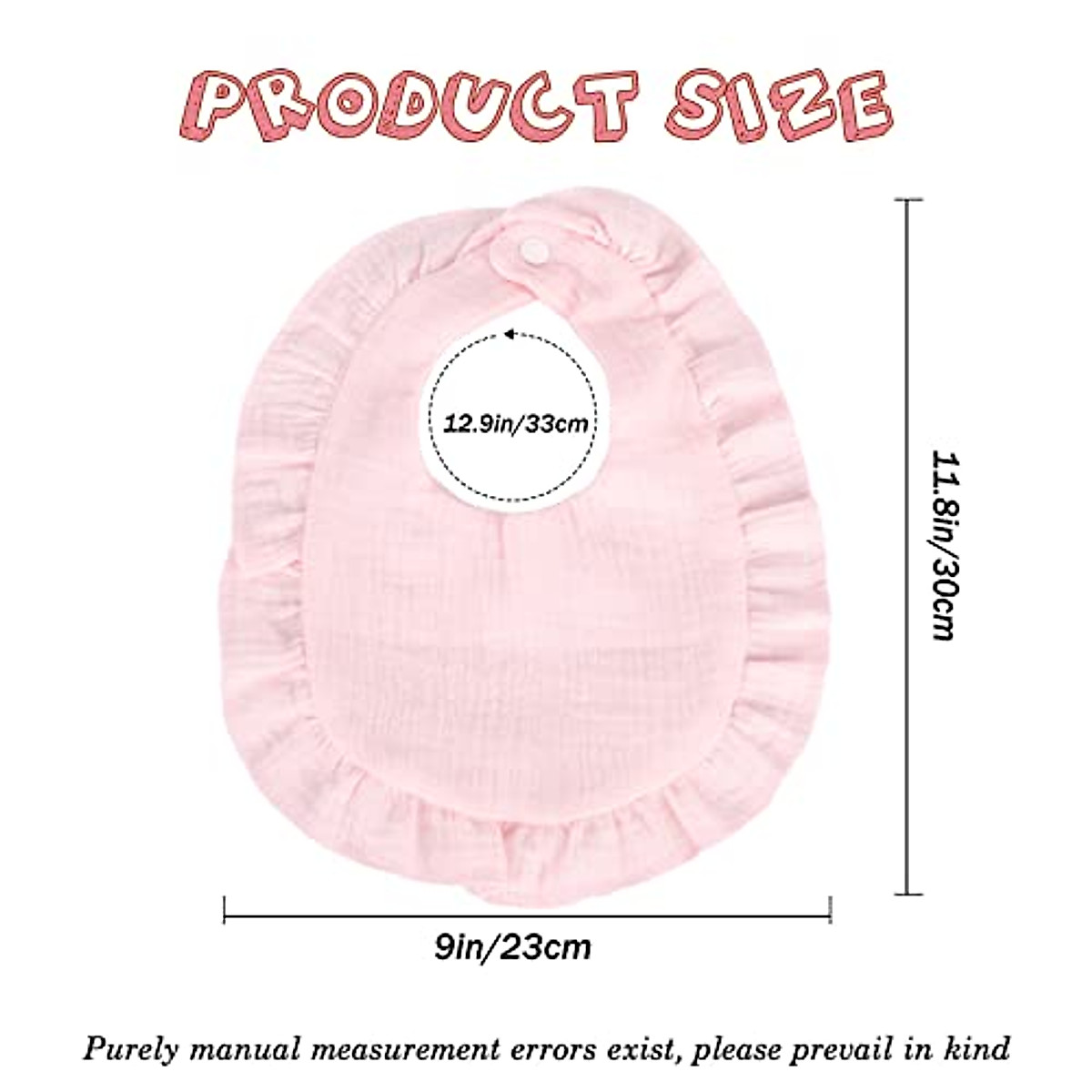 Mccotwe Baby Bibs Muslin Bibs Drool Bibs Teething Bibs 4-Layer 100% Cotton for Unisex Boys Girls Absorbent&Soft&Breathable Scarf Muslin Baby Drool Bibs